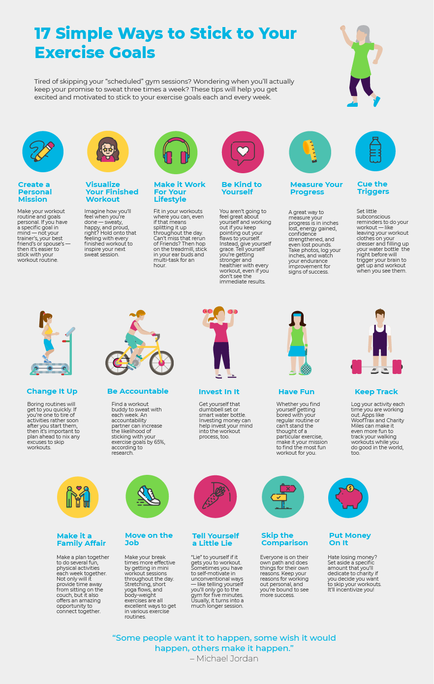 17 Easy Ways to Slay Your Exercise Goals For the Rest of the Year