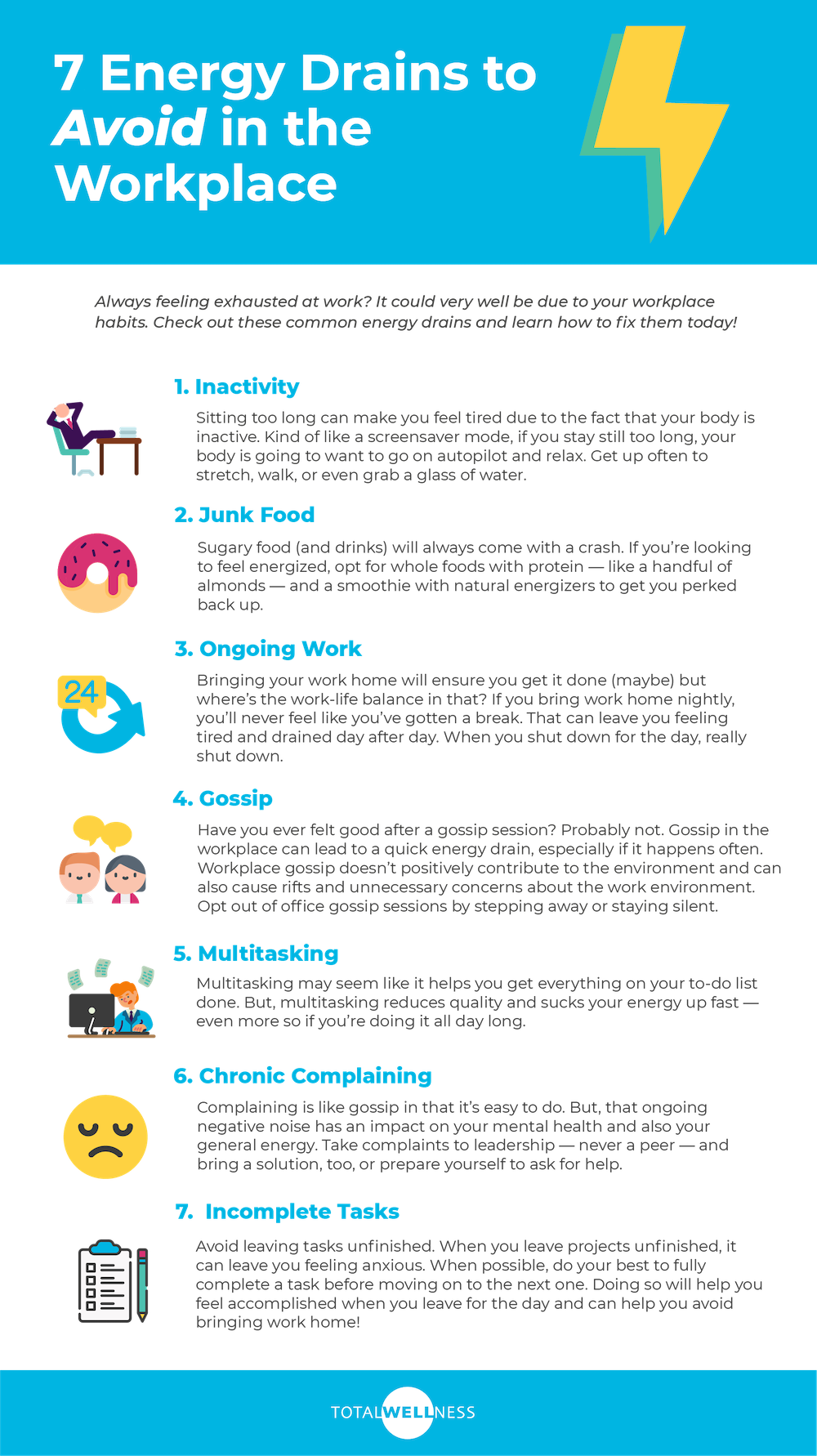 Watch Out for These 7 Workplace Energy Drains